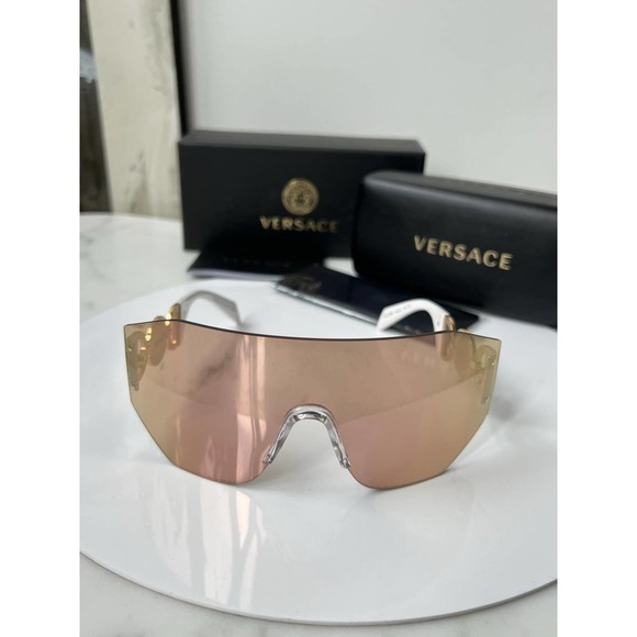 Versace | Accessories | New Versace Ve2258 Mask Shield Sunglasses In ...